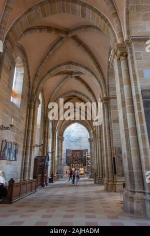 interior of the Bamberg Cathedral, a church in Bamberg, Germany Stock ...