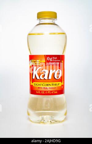 High fructose corn syrup food additive, conceptual image. A sweetener ...