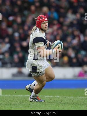Leicester Tigers' Harry Thacker during the Aviva Premiership match at ...