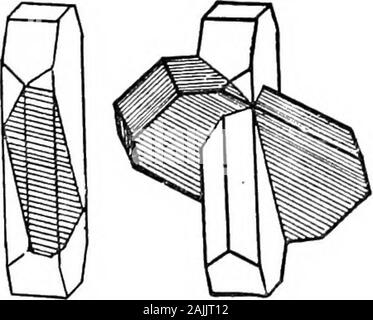 Gypsum crystal twin Stock Photo - Alamy