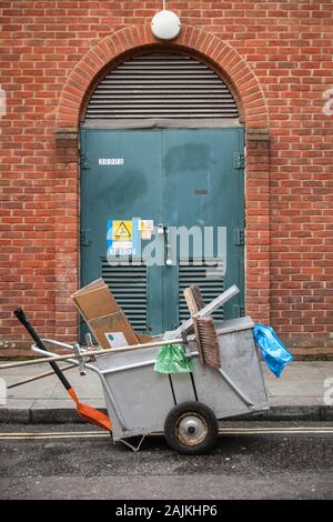 London council street cleaning services dust cart and street sweeper ...