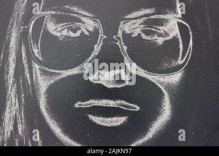 Fine seventies black and white photograph of a reverse negative and ...