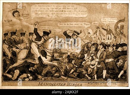 Peterloo Massacre, Manchester, England, 16 August 1819. The 15th ...
