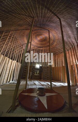 Reconstruction of the King of Rwanda's palace at Nyanza in Rukari ...