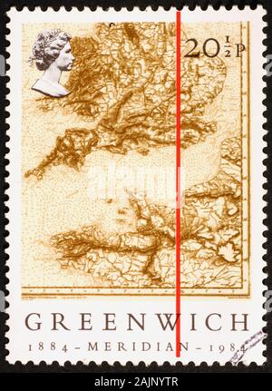 World Map with Prime Meridian Stock Photo - Alamy