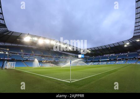 Ground View inside the Stadium corner flag emblem during the Leeds ...