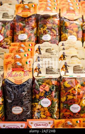 Fresh pasta at farmers market Stock Photo - Alamy