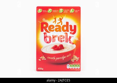 Box of Ready Brek on a white background Stock Photo - Alamy