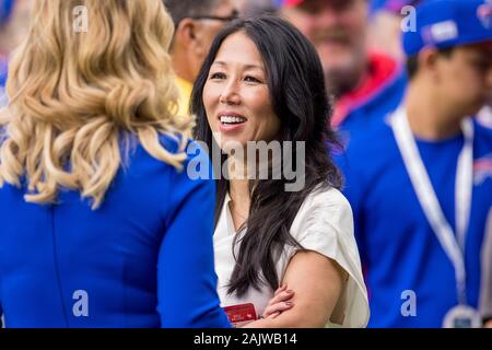 Buffalo Bills owner Kim Pegula before an NFL football game against the ...
