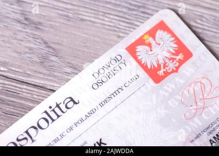 A Polish identity card Stock Photo - Alamy