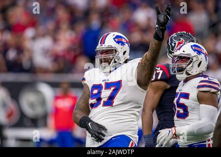 Buffalo Bills defensive tackle Jordan Phillips (97) reacts after a ...