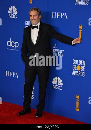 Joaquin Phoenix at the Hollywood Foreign Press Association press ...