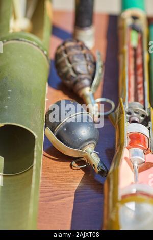 RGD - 5, hand grenade. Weapons of war in Ukraine Stock Photo - Alamy