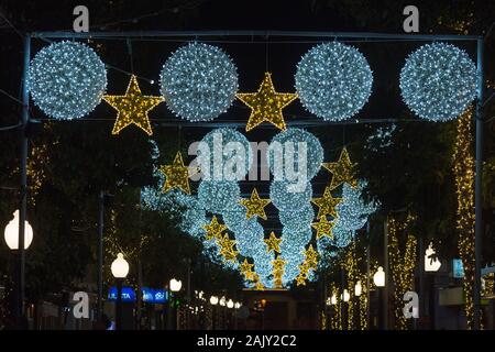 Funchal, Madeira Island, Portugal - December 26, 2021: People walking ...