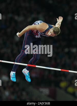Axel Chapelle (French) during the Final Pole Vault Men of the IAAF ...
