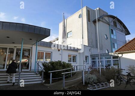 Crivitz, Germany. 20th Dec, 2019. In front of the MediClin hospital at ...