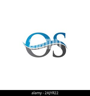 Initial Letter OS Logo Design Vector Template. Abstract Letter Minimal Typography Logo Design ...