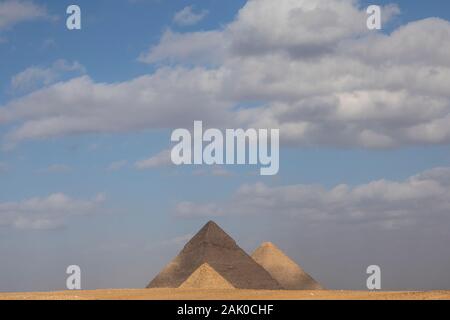 Giza, Egypt. 06th Jan, 2020. A view of the Great Pyramids of Giza ...