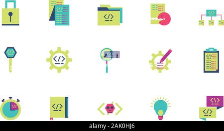 Website code and lupe design, Programming web designer technology ...