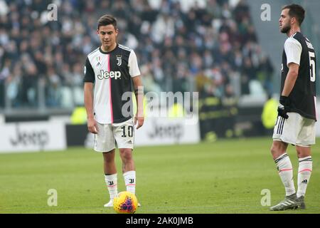 Paulo Dybala and Miralem Pjanic of Juventus during the Serie A football ...