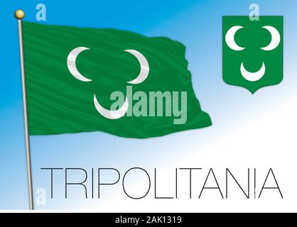 Cyrenaica regional flag and coat of arms, Libya, african country ...