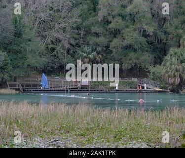 Rainbow Springs State Park in Dunnellon, Florida; headwaters of the ...