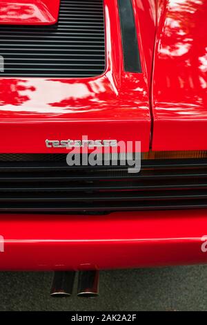 Ferrari Testarossa rear detail Stock Photo - Alamy