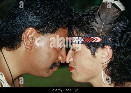 Two New Zealanders who belong to the indigenous Polynesian people of ...