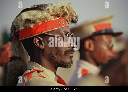 At the commemoration day in Okahandja, Namibia, there is a ritual ...