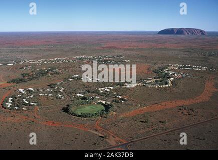 Yulara Village and Uluru Ayers Rock Uluru Kata Tjuta National Park ...