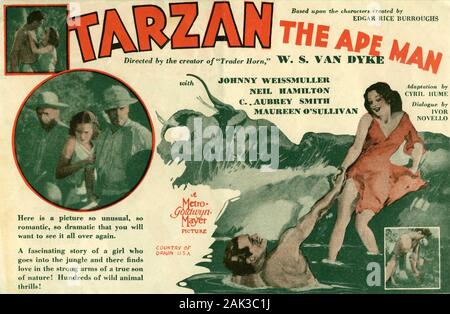 TARZAN THE APE MAN, C. Aubrey Smith, Maureen O'Sullivan, Neil Hamilton ...