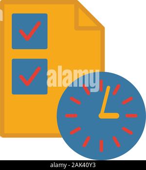 Project Duration icon. Creative element design from risk management ...