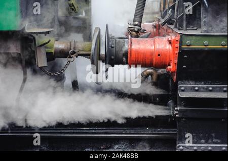 steam train buffers Stock Photo - Alamy