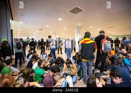 Day of the sentence of the Catalan Politicians. Barcelona. 2019.10.14 ...