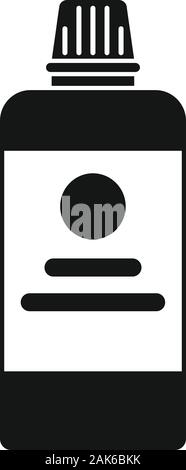 Hair dye bottle icon. Simple illustration of hair dye bottle vector ...