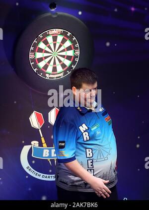 Ben Hazel after winning during day four of the BDO World Professional ...