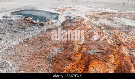 Mineral structures of hot springs, USA Stock Photo - Alamy