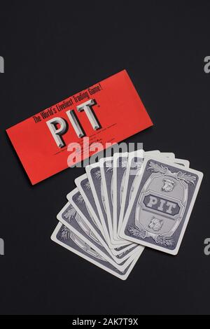 Vintage 1950s commodities trading card game "Pit Stock Photo - Alamy