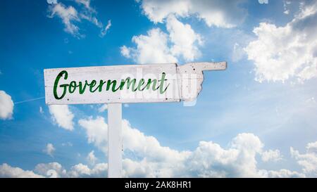 Street Sign the Direction Way to Government Stock Photo - Alamy