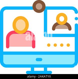 Pc study case icon isometric vector. Data learn. Digital loop Stock ...
