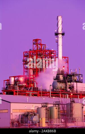 Oil Refinery; Canada, Alberta Stock Photo - Alamy