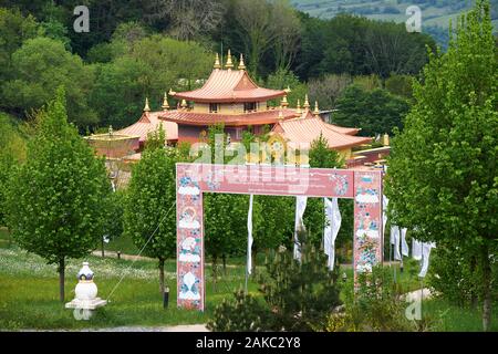 France, Herault, Roqueredonde, Tibetan Buddhist temple Lerab Ling Stock ...