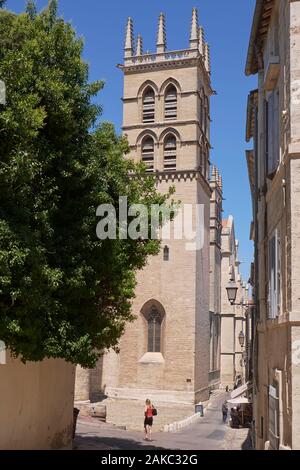 France, Herault, Montpellier, facade of a modern building Stock Photo ...