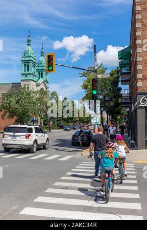 Church, Jarry Street, Villeray Montreal Stock Photo - Alamy