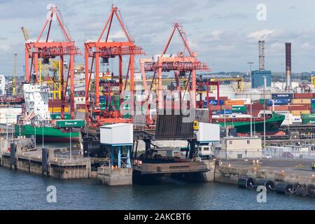 Container port crane port of Dublin Stock Photo: 75243018 - Alamy