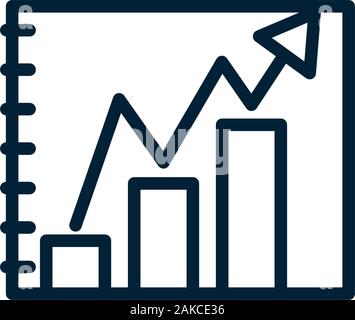 Increase arrow and bars design, workflow infographic data information business analytics and ...
