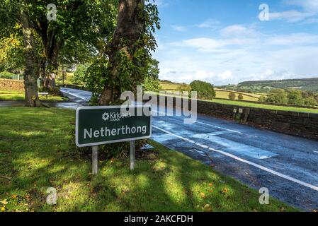 Netherthong Sign, Netherthong, Holmfirth, West Yorkshire, England ...