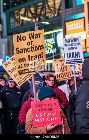 No War On Iran Protest Stock Photo - Alamy