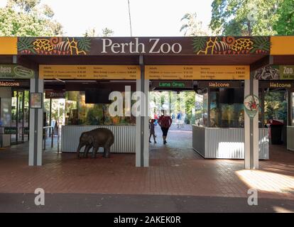 Zoo sign and entrance Perth, Western Australia Stock Photo - Alamy
