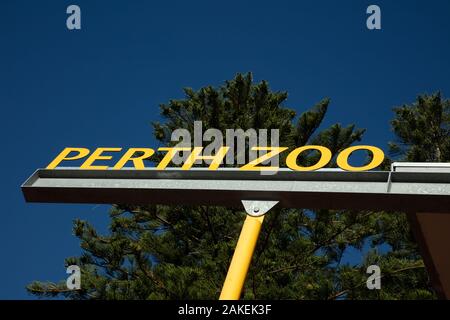 Zoo sign and entrance Perth, Western Australia Stock Photo - Alamy